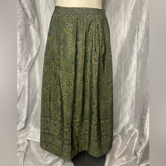 Koret | Skirts | Koret Vintage Hunter Green Maxi Skirt With Side Zipper ...